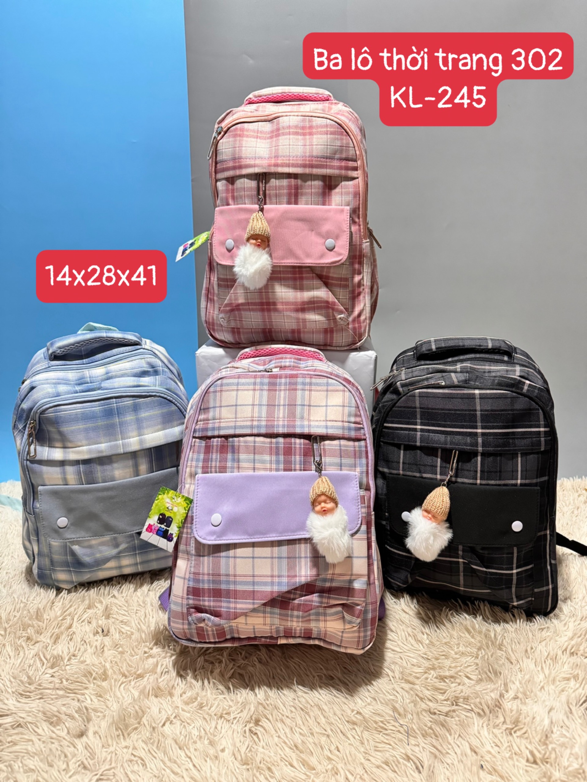 BA LÔ THỜI TRANG 302 KL-245 - Nhà phân phối Kim Lợi